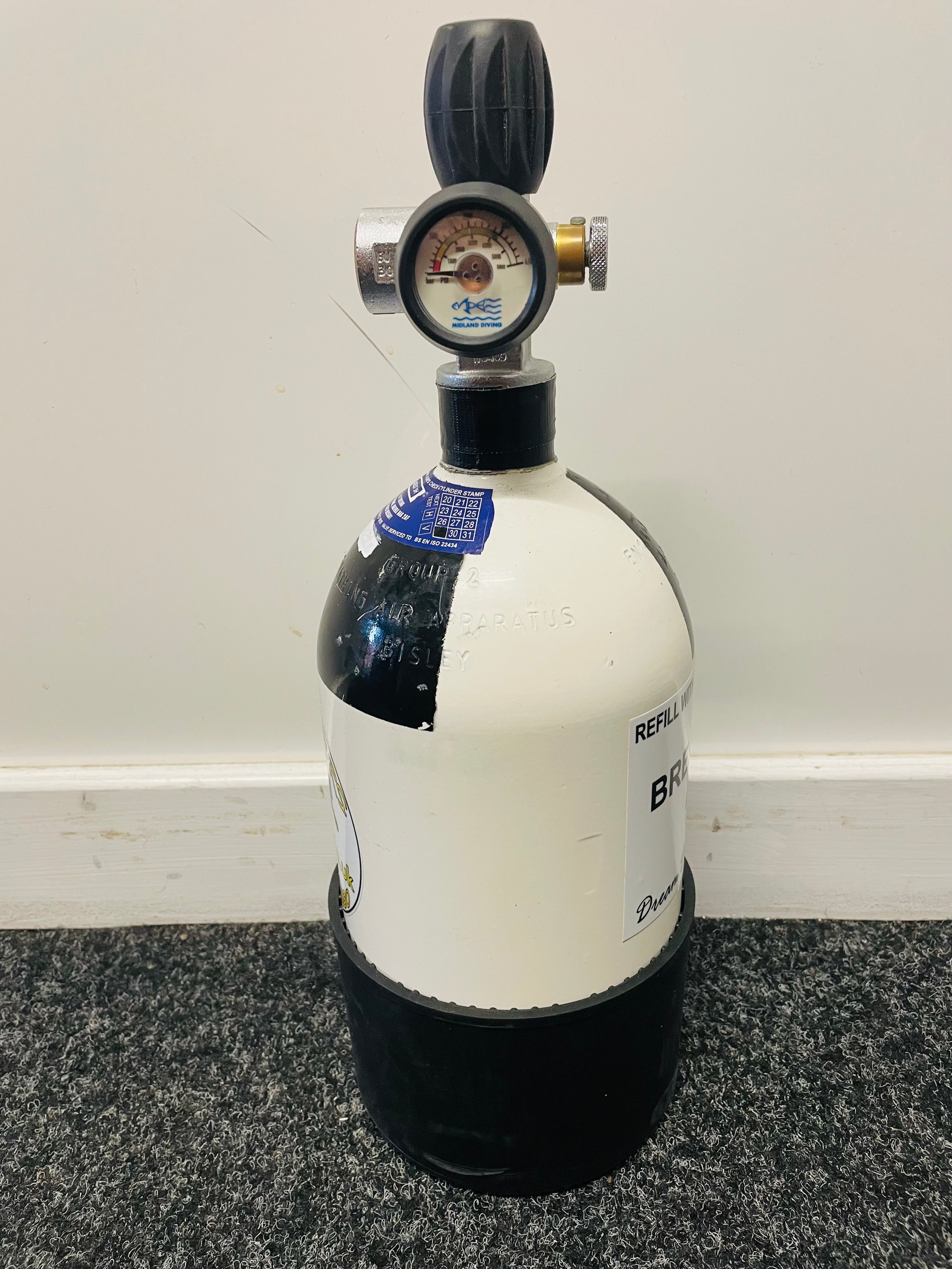 3ltr 300 Bar Bisley Air Gun Charging Cylinder