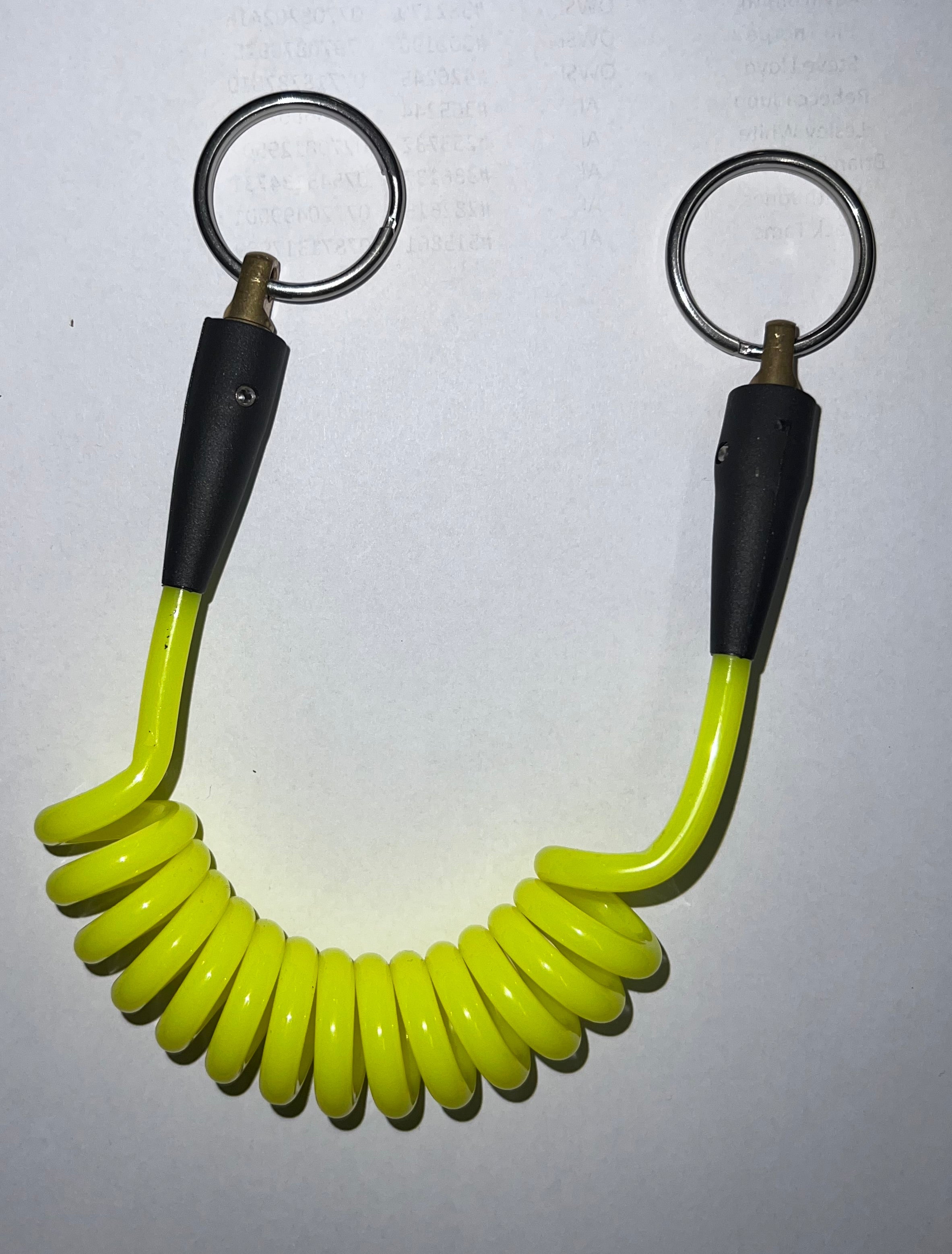 Lumb Bros Coiled Lanyard with Stainless Split Ring